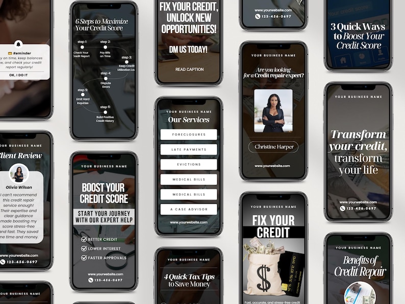 30 Credit Repair Instagram Reels | Credit Repair Instagram Templates ...