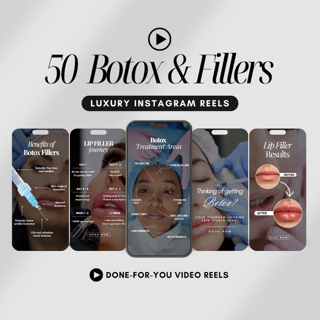 50 Botox and Fillers Instagram Reels | Botox Video Reels | Lip Filler ...