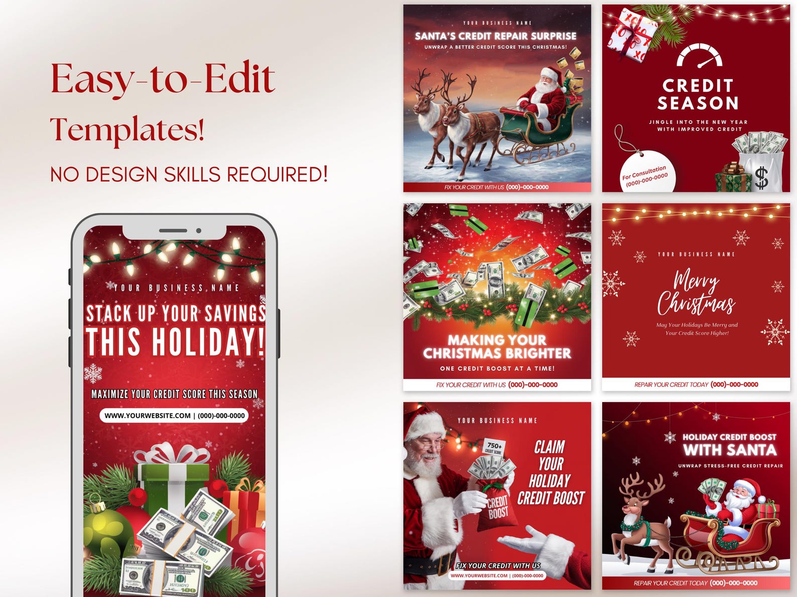 50 Christmas Credit Repair Bundle | Christmas Credit Repair Flyer ...