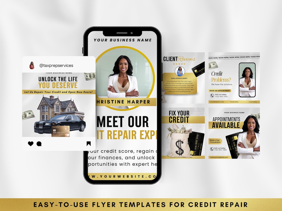 20 Credit Repair Flyers Bundle | Credit Repair Flyer Templates | Credit ...