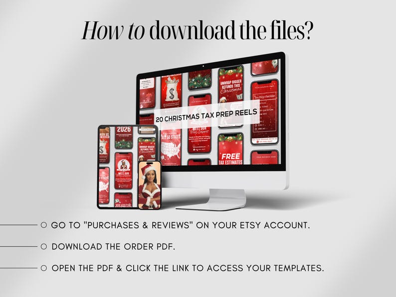 Christmas Tax Prep Reels | Tax Prep Instagram Reels | Christmas Tax ...