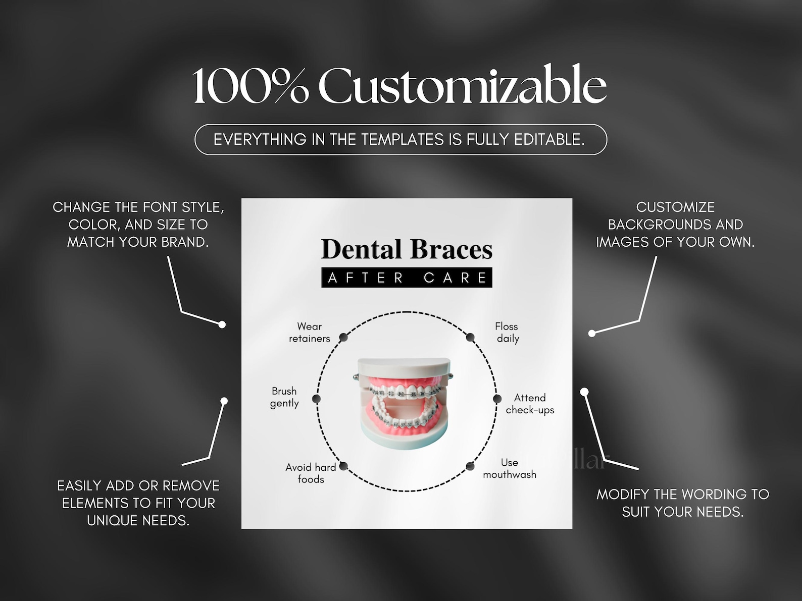 200 Dental Braces Instagram Templates | Orthodontist Instagram Posts ...