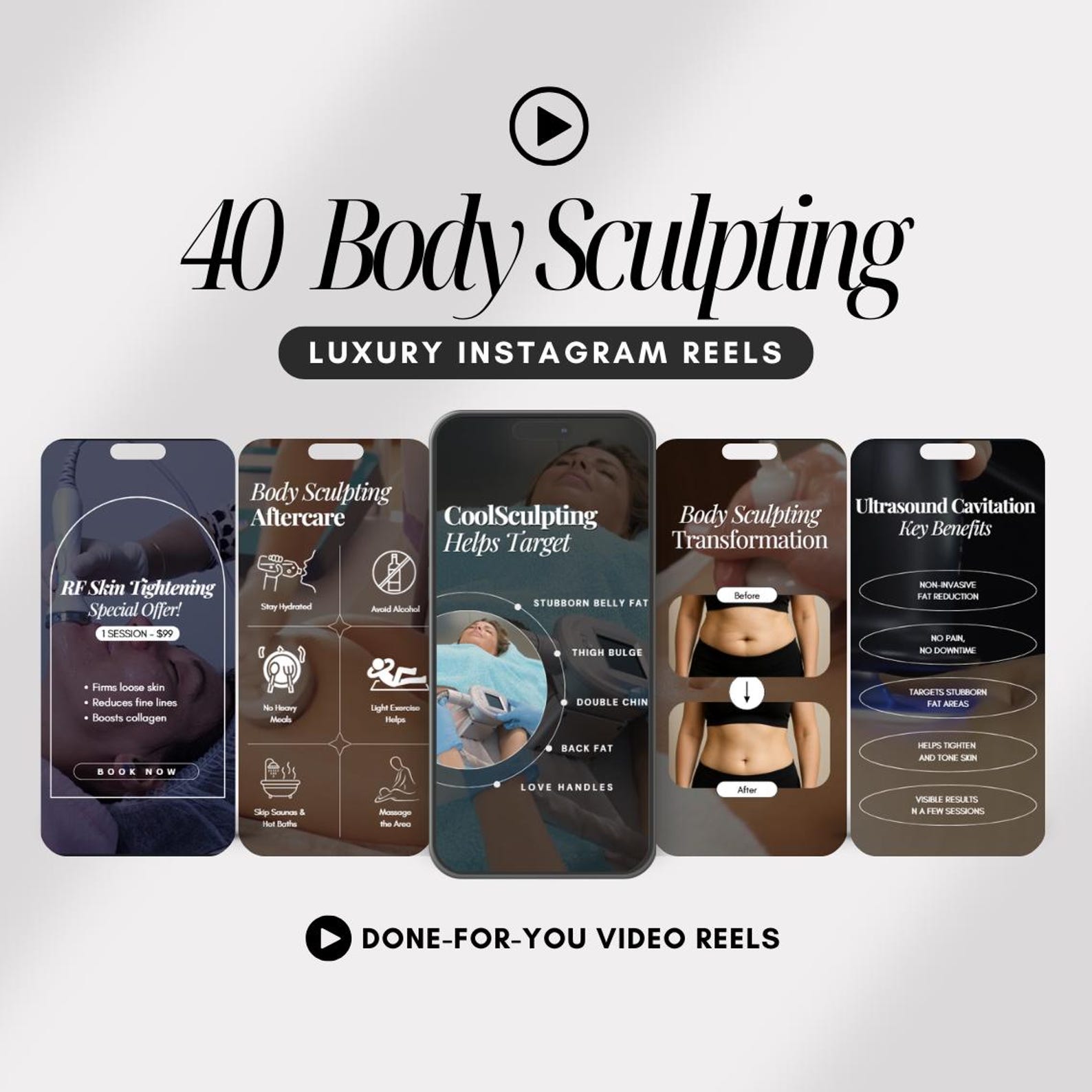 40 Body Sculpting Video Reels | Body Sculpting Social Media Posts ...