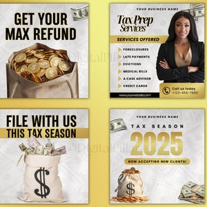 20 Tax Prep Bundle | Tax Prep Flyer Bundle | Tax Prep Flyer 2025 | Tax ...