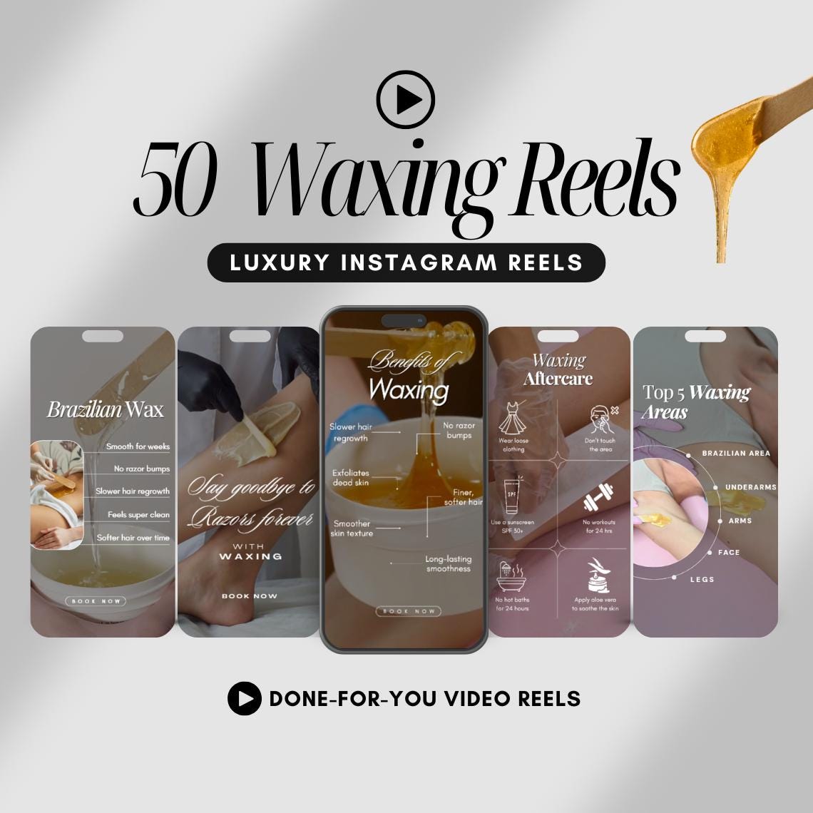 50 Waxing Instagram Reels | Waxing Reels | Waxing Instagram Templates ...