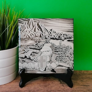 The Legend of Zelda NES Laser Engraved Tile - Etsy