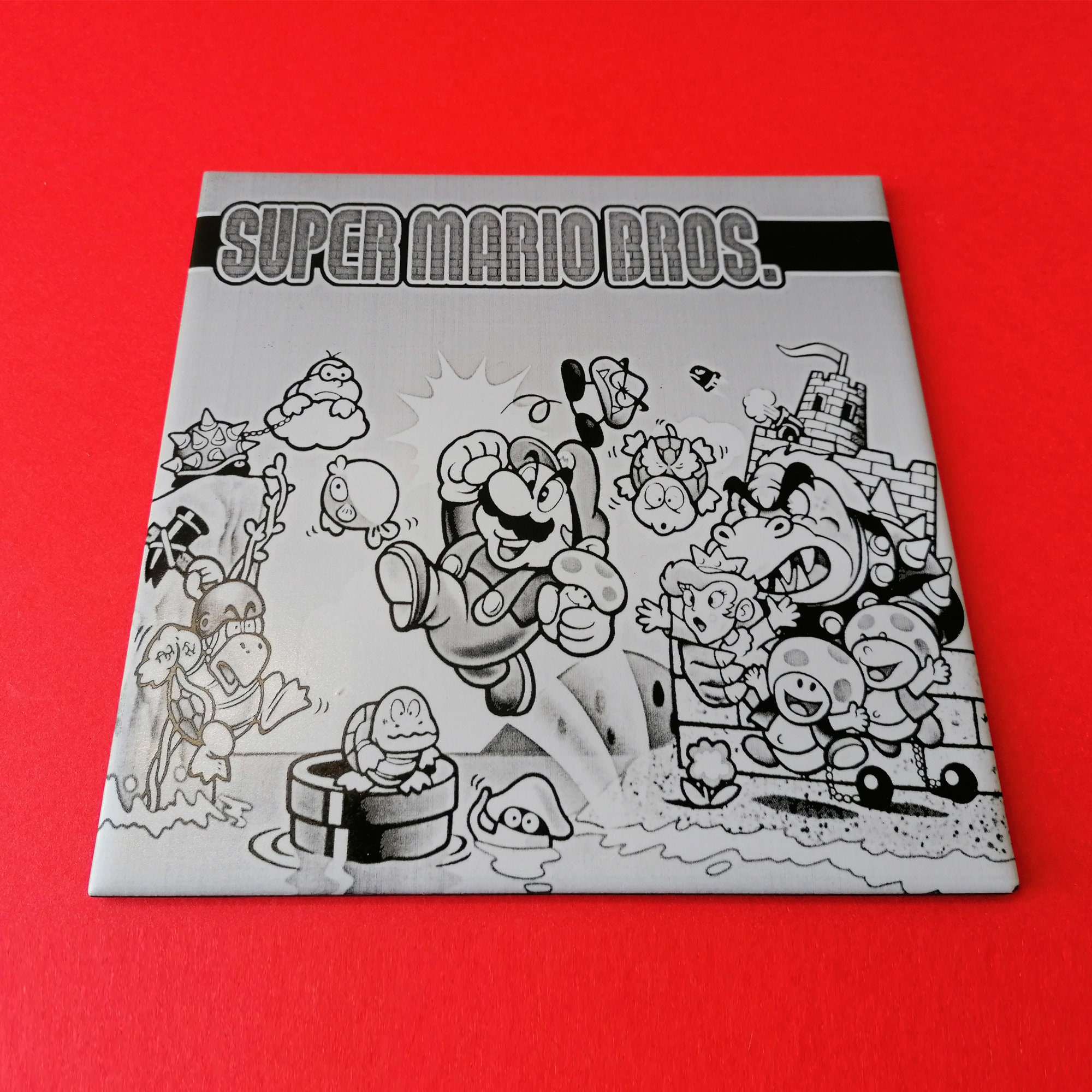 Super Mario Bros Laser Engraved Tile NES Japanese - Etsy