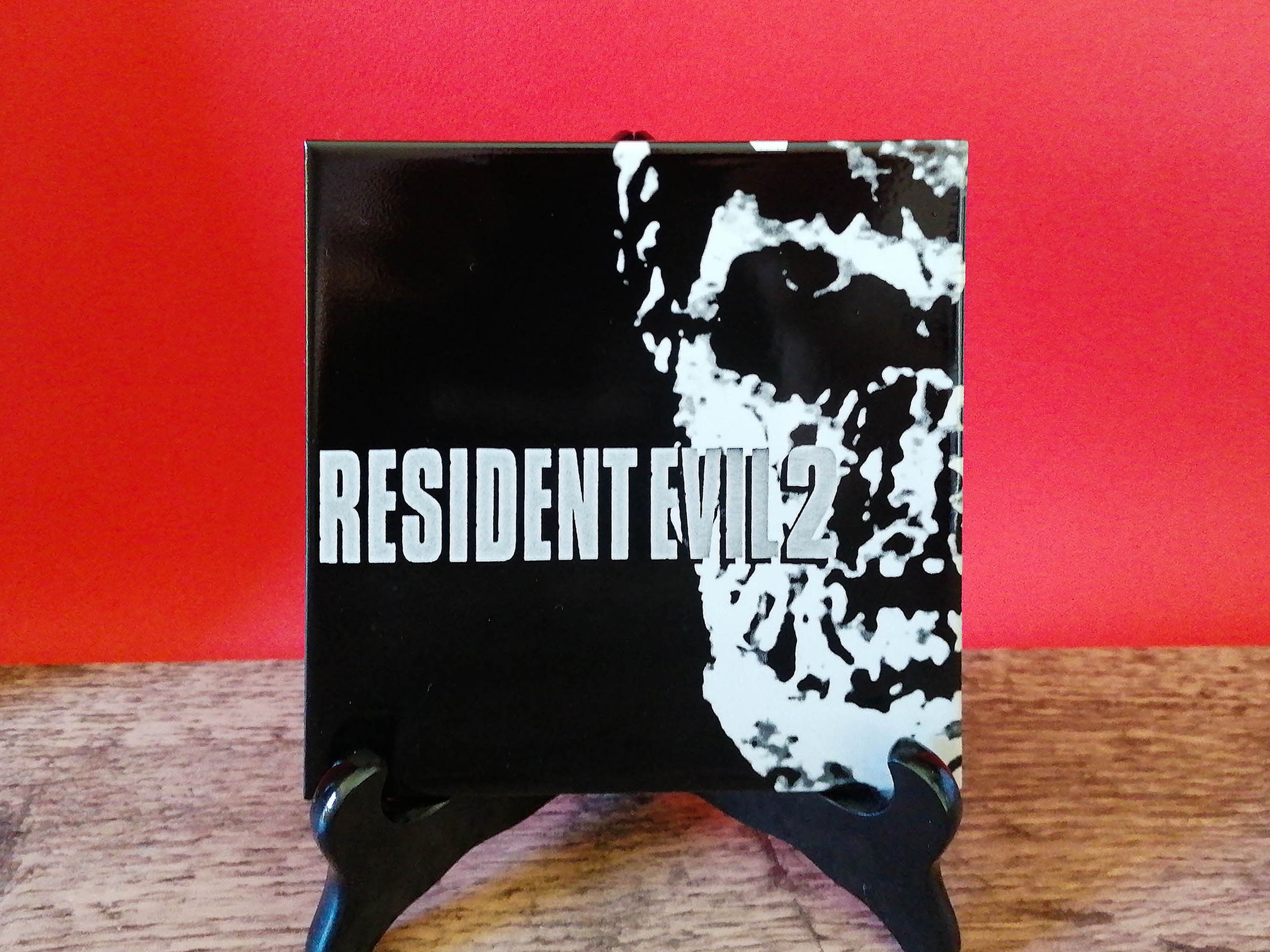 Resident Evil 2 European Cover Art Laser Engraved Tile - Video Game ...