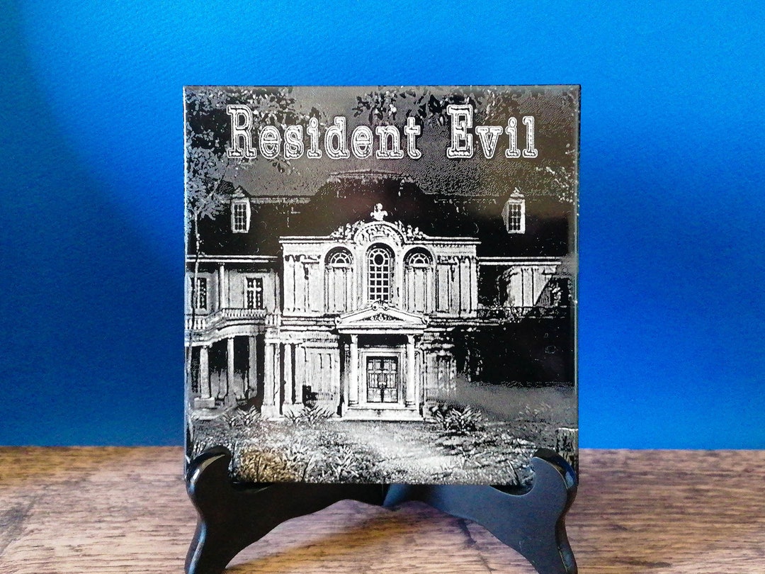 Resident Evil Spencer Mansion Laser Engraved Tile - Video Game Artwork ...