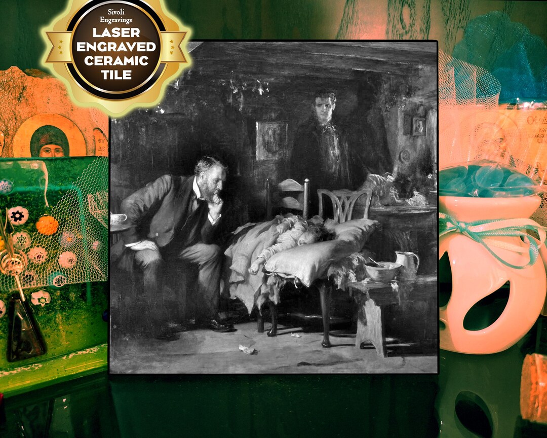 The Doctor by Luke Fildes Victorian Life Vintage Painting Laser ...