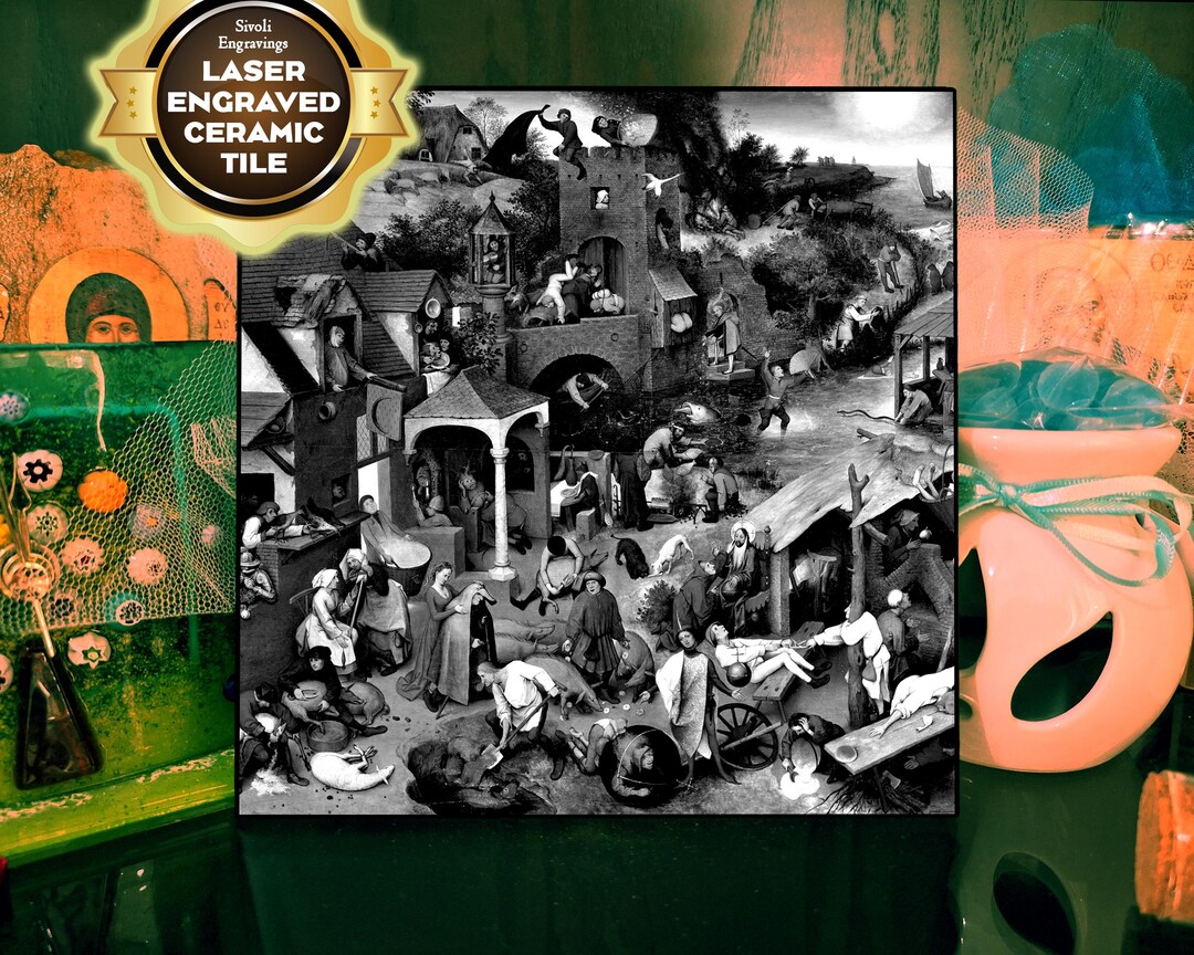Netherlandish Proverbs by Pieter Bruegel the Elder Vintage Painting ...