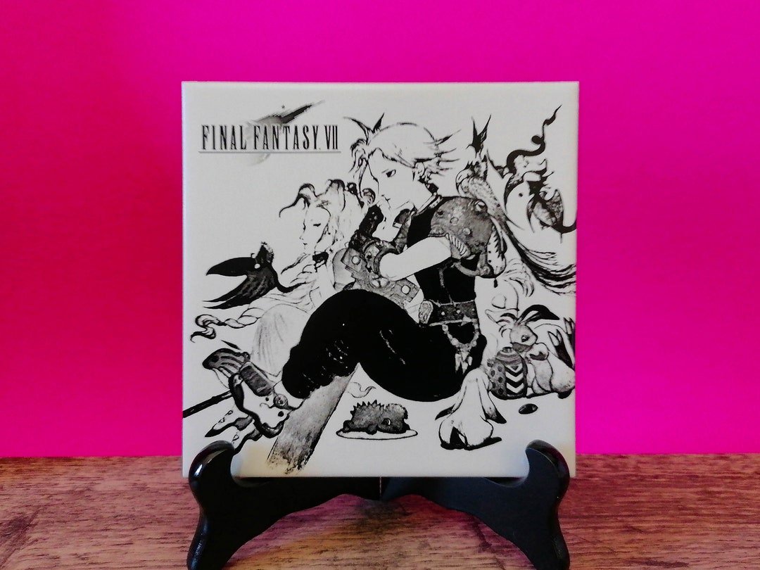 Final Fantasy VII Cloud and Aerith / Aeris Talking Laser Engraved Tile ...