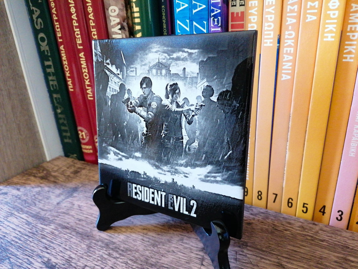 Resident Evil 2 Remake Cover Art Laser Engraved Tile Video - Etsy