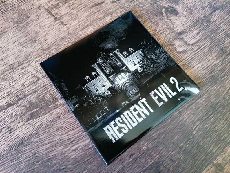 Resident Evil 2 R.P.D Laser Engraved Tile - Video Game Artwork - Laser ...