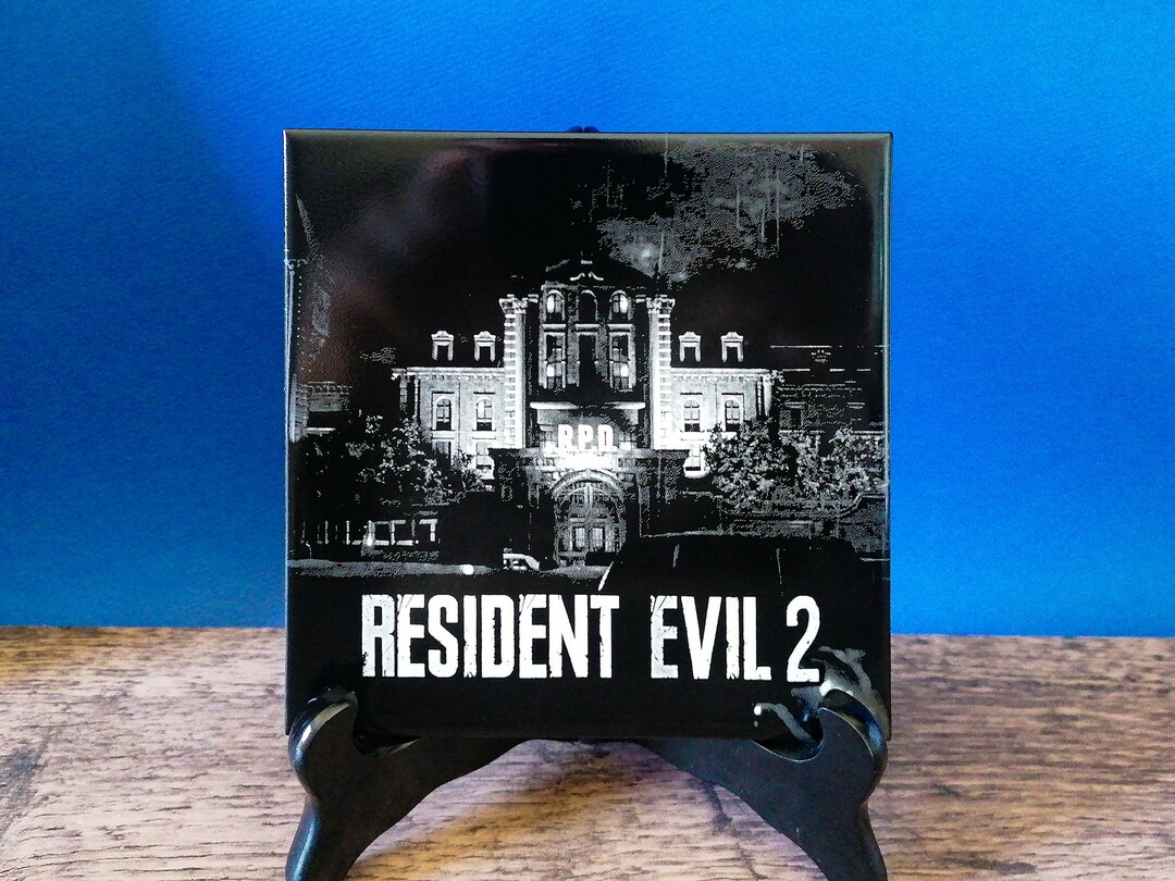 Resident Evil 2 R.P.D Laser Engraved Tile - Video Game Artwork - Laser ...
