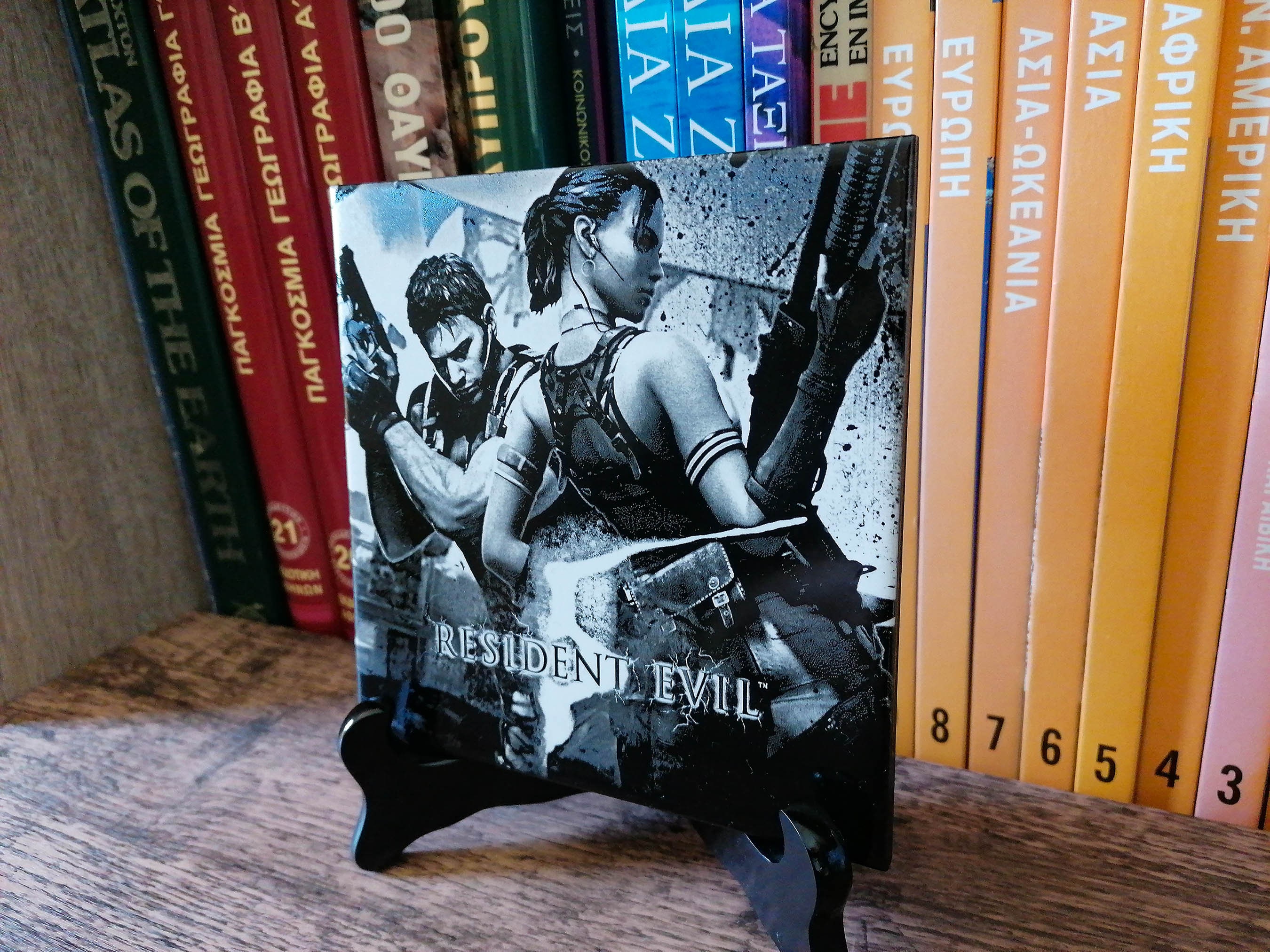 Resident Evil 5 Chris & Sheva Cover Art Laser Engraved Tile - Etsy