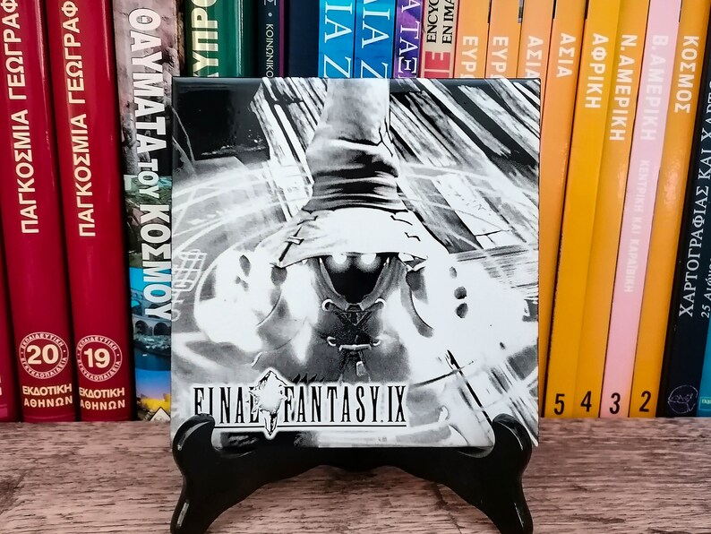 Final Fantasy IX Vivi Casting Fire Laser Engraved Tile Video Games ...