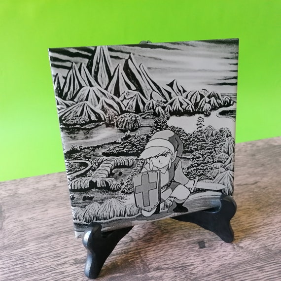 The Legend of Zelda NES Laser Engraved Tile - Etsy