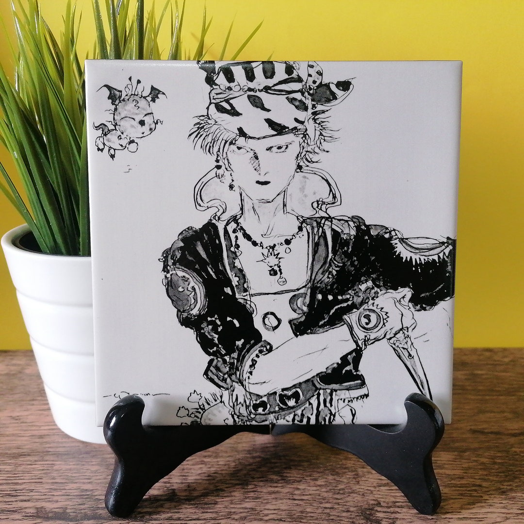 Locke Final Fantasy VI Laser Engraved Tile Yoshitaka Amano - Etsy
