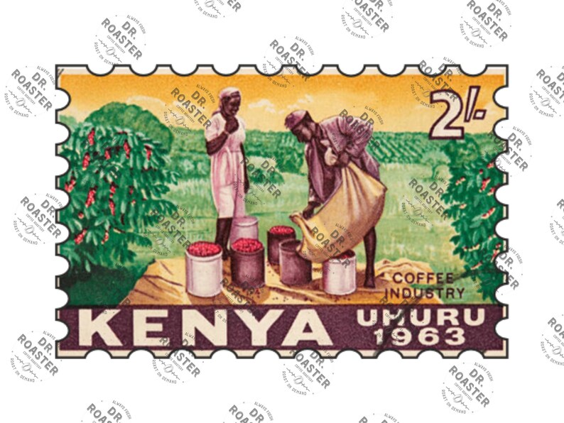 Printable Postage Stamps Sticker Pack of Coffee Producing - Etsy