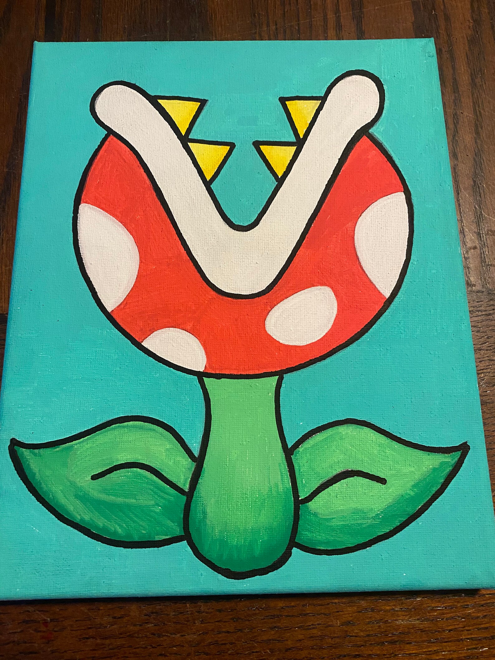 Mario Piranha Plant Painting Canvas - Etsy
