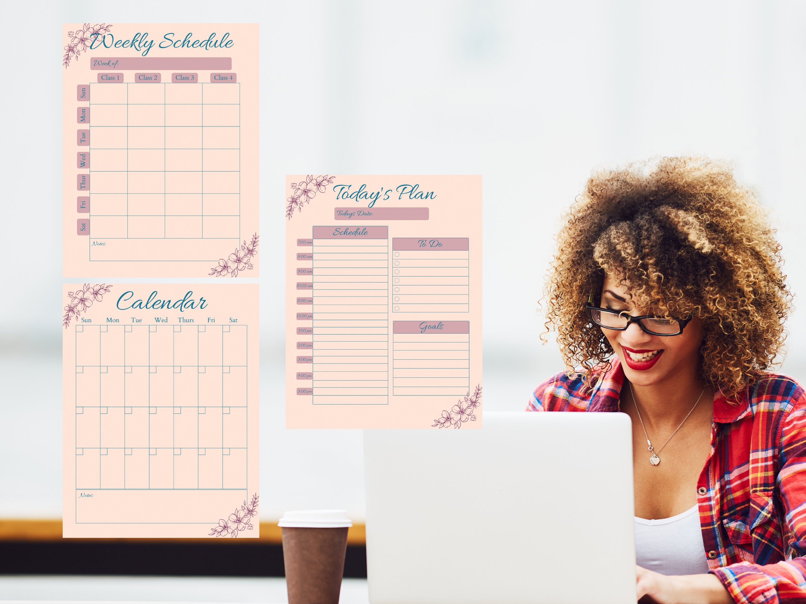 Printable Floral College Planner - Etsy