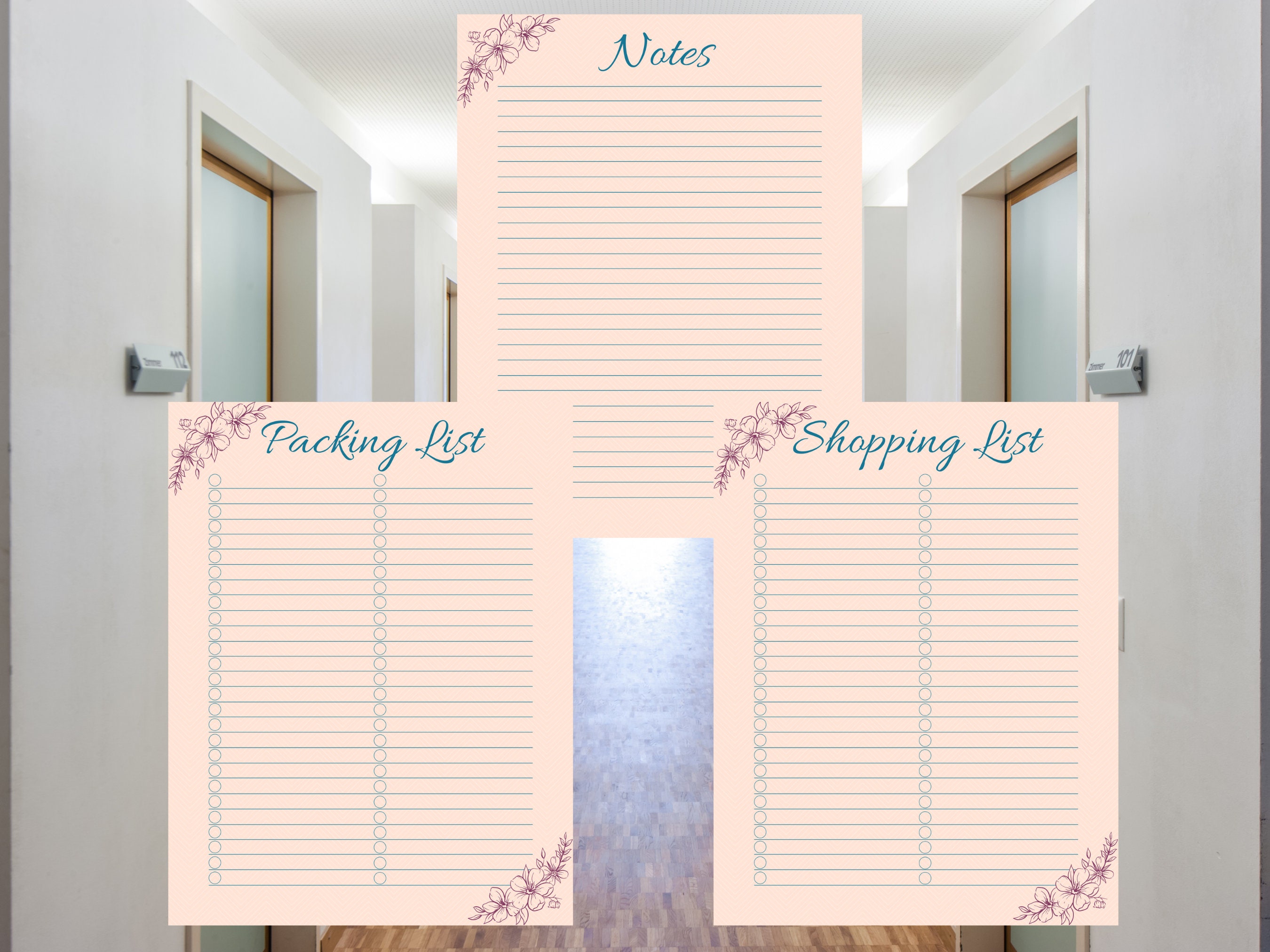 Printable Floral College Planner - Etsy