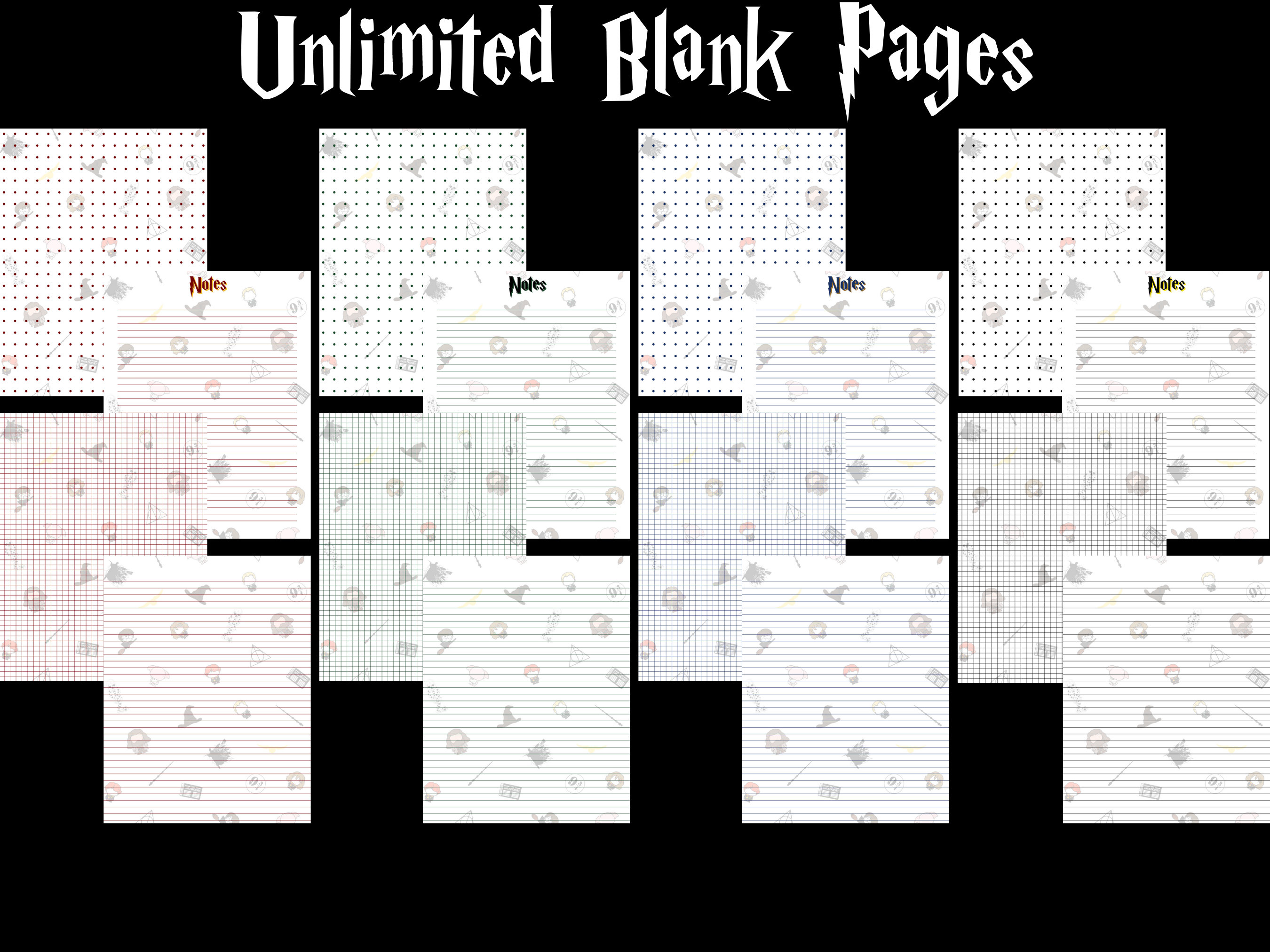 Magical Printable Planner Collection | Aesthetic Planner Pages | Daily ...