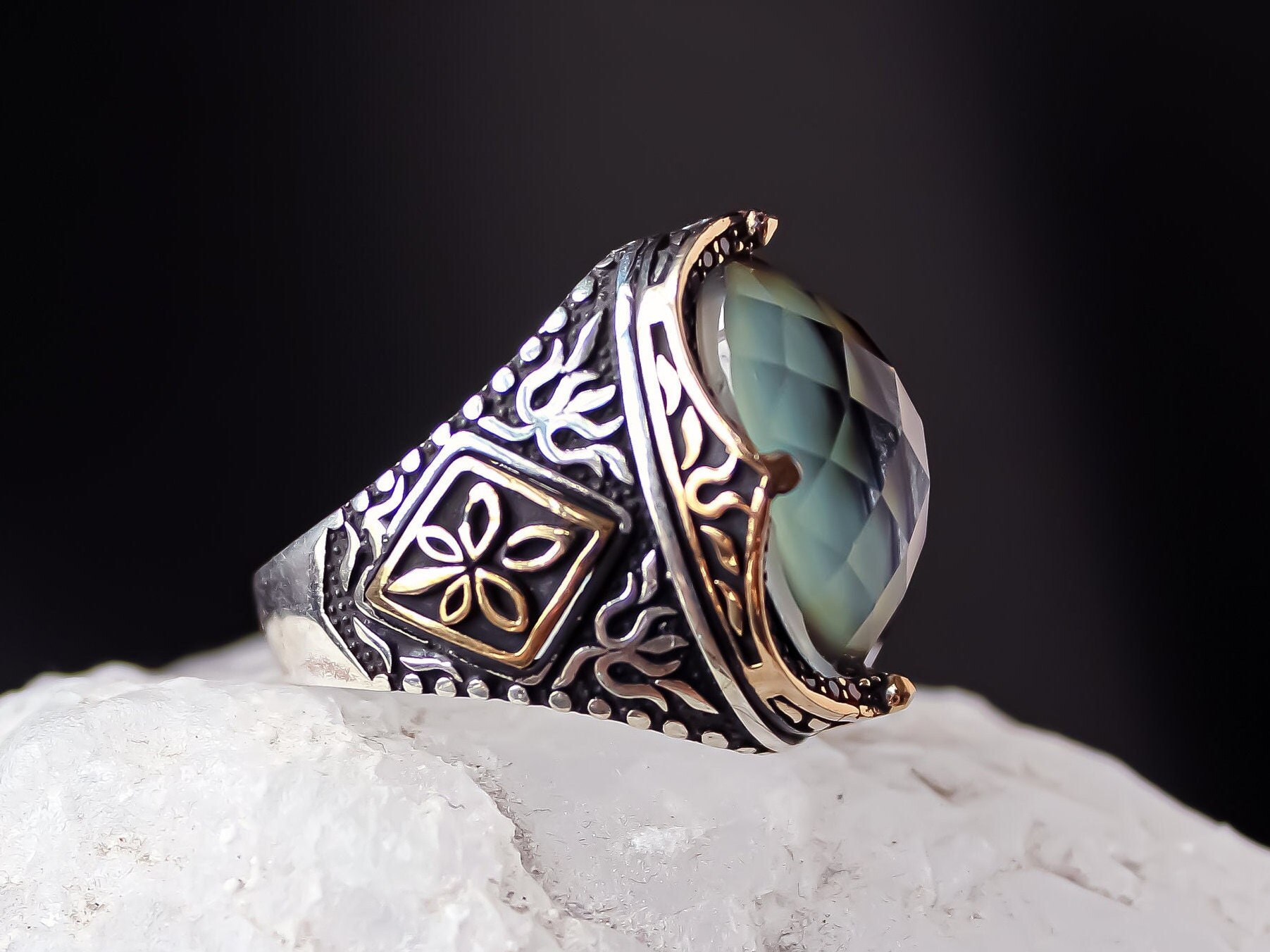 Color-changing Stone Men's Ring Christmas Gift for Men - Etsy