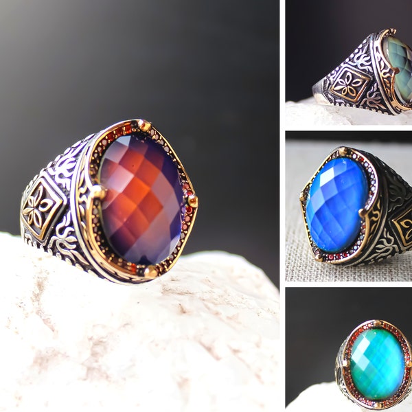 Mens Mood Ring - Etsy