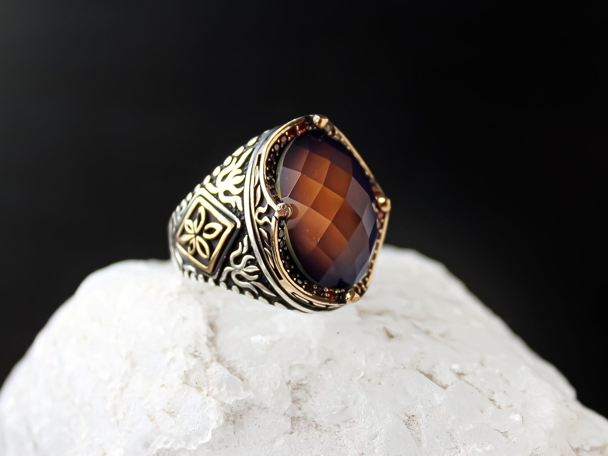 Color-changing Stone Men's Ring Christmas Gift for Men - Etsy