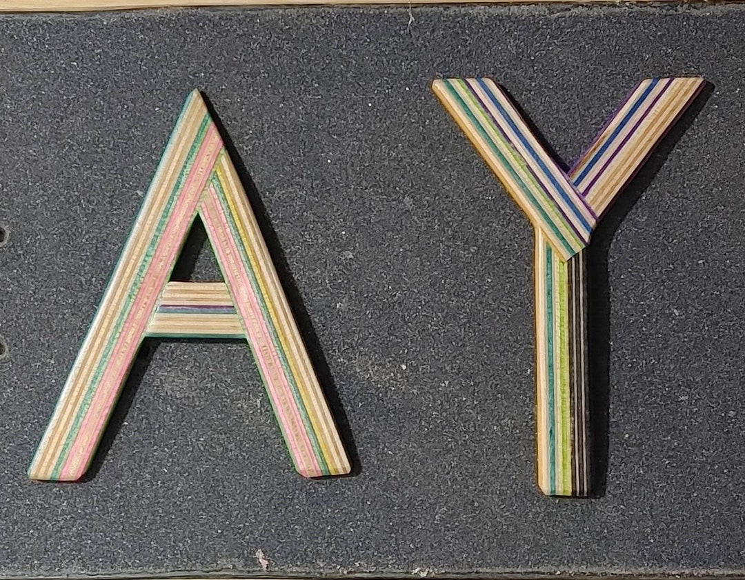 Recycled Skateboard Letters and Numbers. Made to Order. - Etsy
