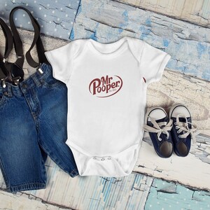 Mr. Pooper Onesie® Baby Boy Onesie® Party Pooper Baby - Etsy