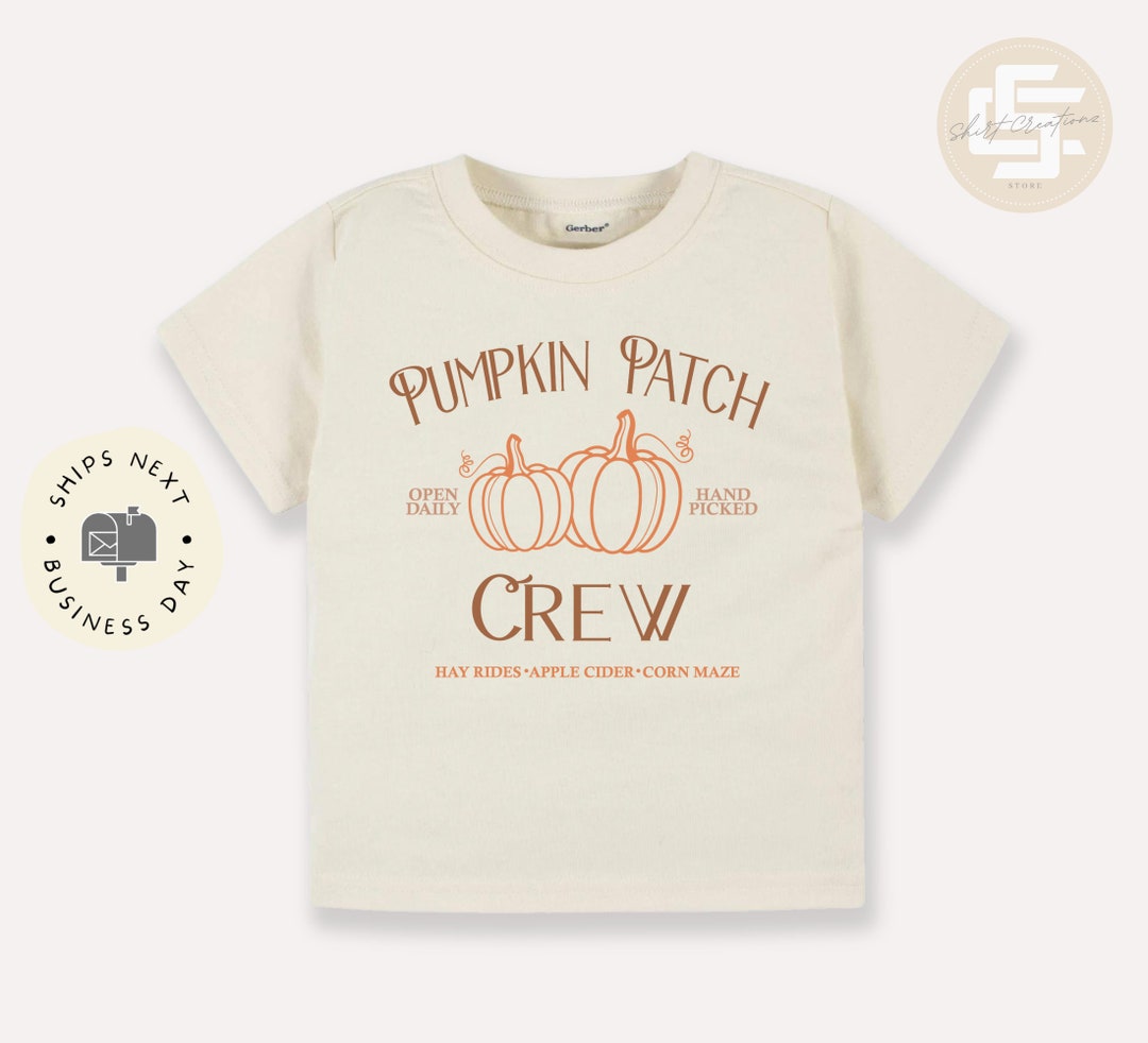 Pumpkin Patch Crew Toddler Tshirt, Pumpkin Kids Shirt, Halloween ...