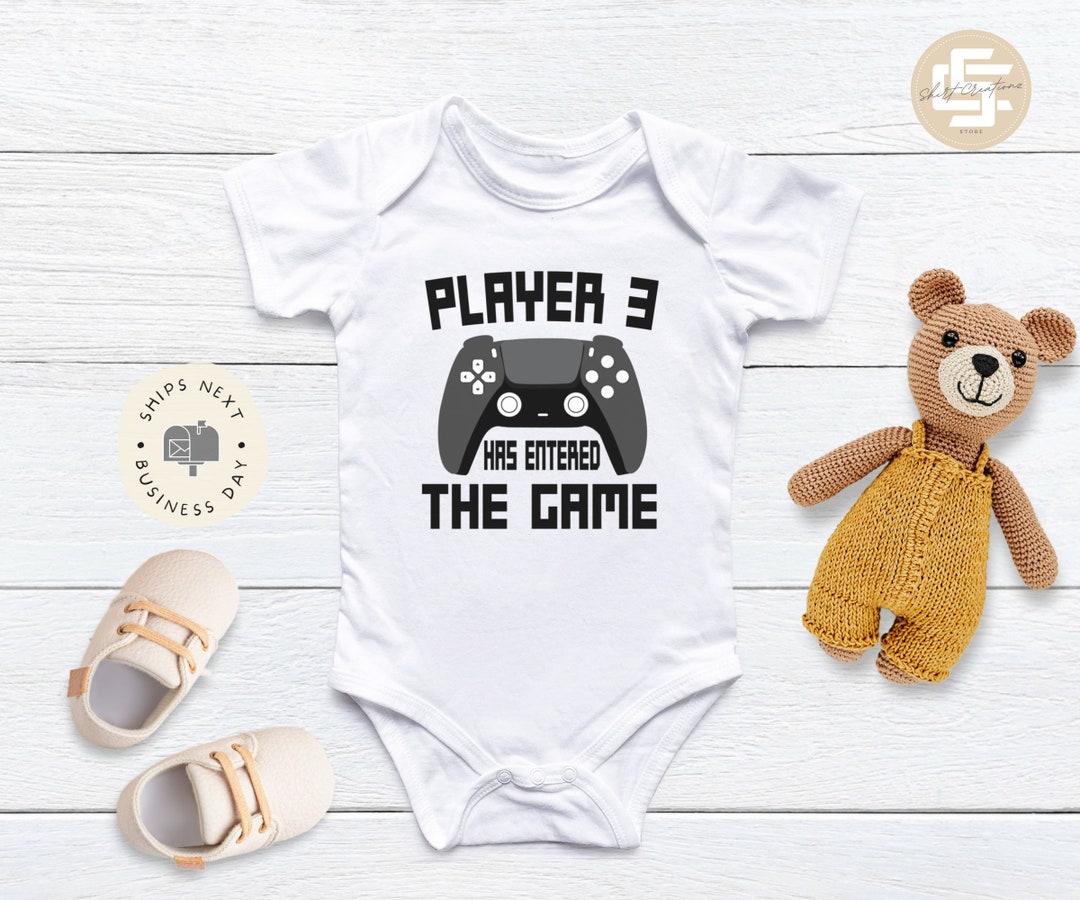 Player 3 Has Entered the Game Baby Onesie®, Player Three Baby Onesie ...