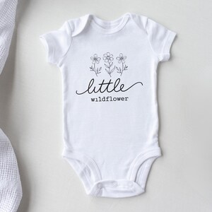 Little Wild Flower Baby Onesie®, Wildflower Baby Bodysuit, Flower ...