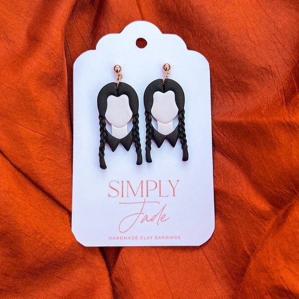 Wednesday Addams Earrings - Etsy
