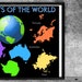 Continents of the World Classroom Decor Wall Art, Printable Classroom ...