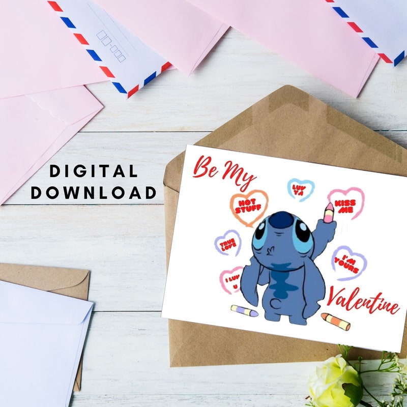 Lilo and Stitch Valentines Card - Etsy