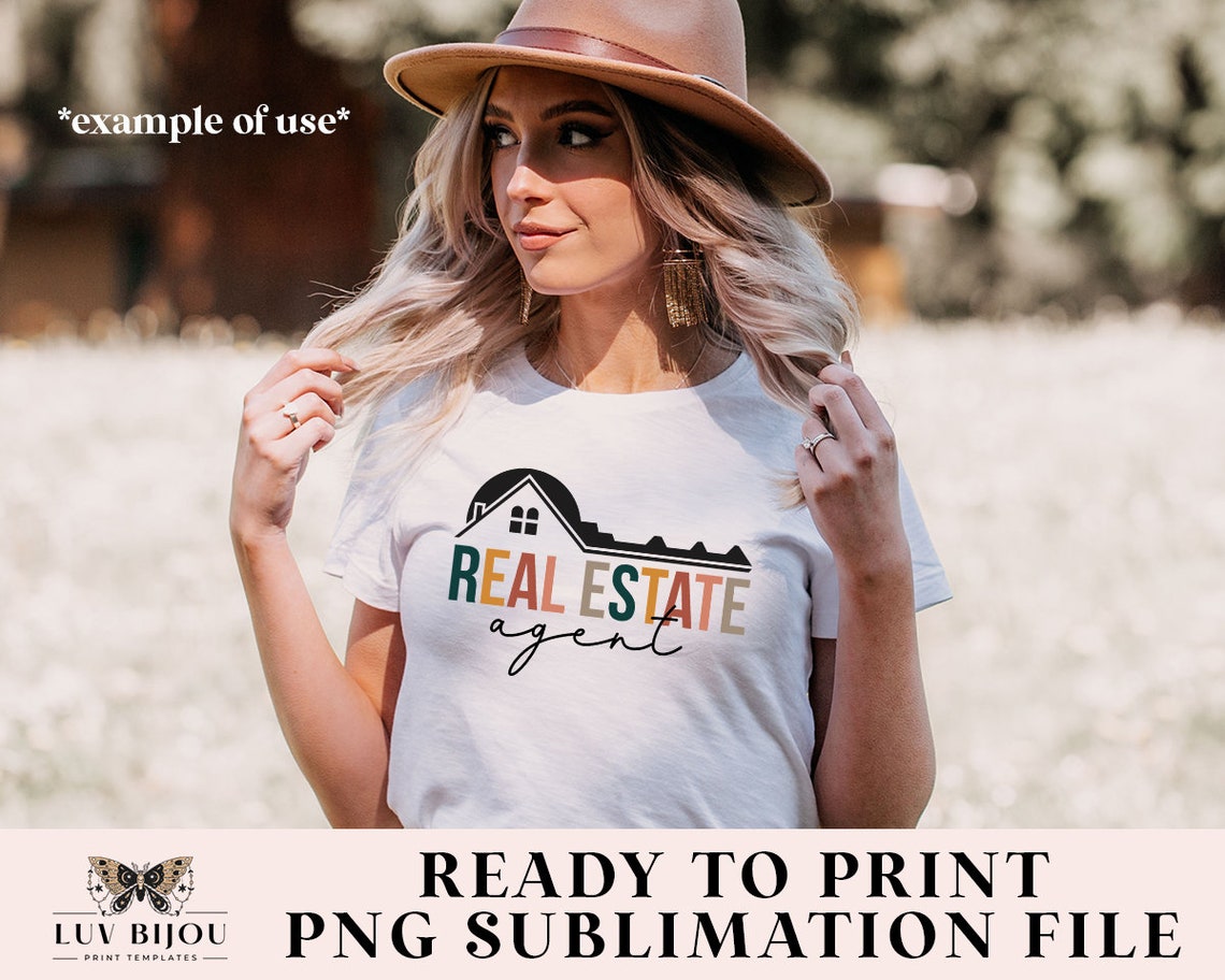 Real Estate Agent PNG for Sublimation Cute Sublimation PNG - Etsy