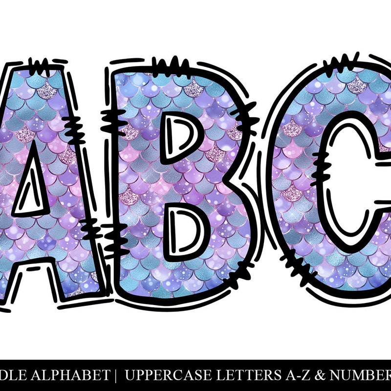 Mermaid Letters - Etsy