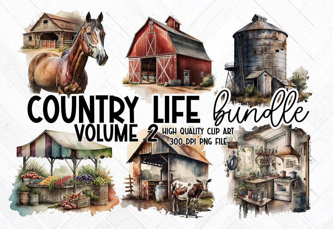 Instant Download Image Transfers, Farm Life Sublimation Designs, Rustic ...