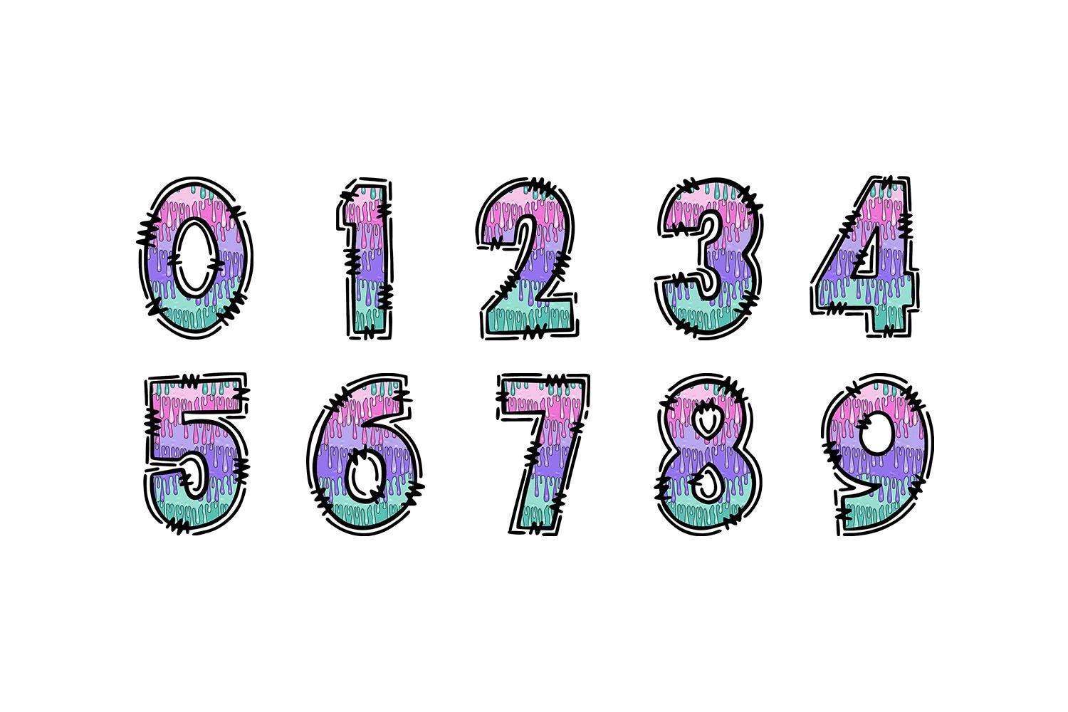 Pastel Dripping Alphabet PNG: Doodle Font, Slime Sublimation (digital ...