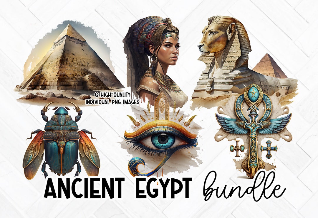 Ancient Egypt Clipart, Egyptian Hieroglyphs, Egypt Png, Watercolor ...