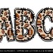 Leopard Football Alphabet PNG Set,hand Drawn Doodle Letters for ...