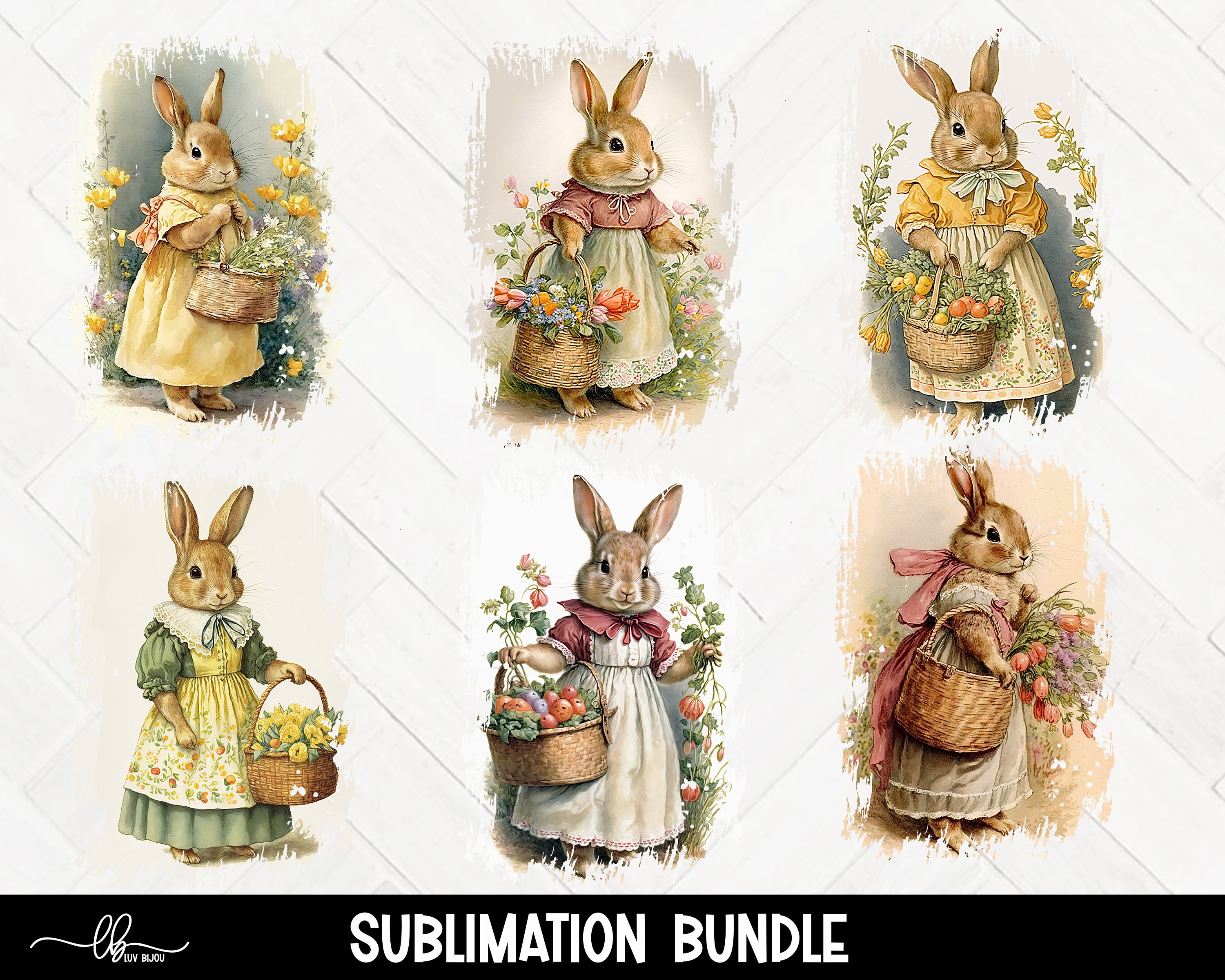 Vintage Rabbit Clip Art