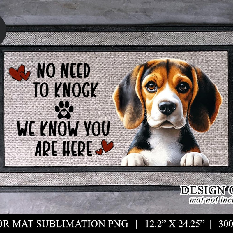 Welcome Mat Beagle - Etsy