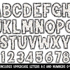 Patterned Doodle Alphabet PNG, Polka Dot Alphabet Letters PNG Bundle ...