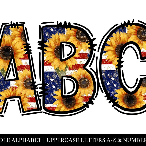 Sunflower Printable Letters - Etsy