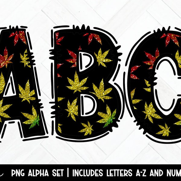 Cannabis Font - Etsy